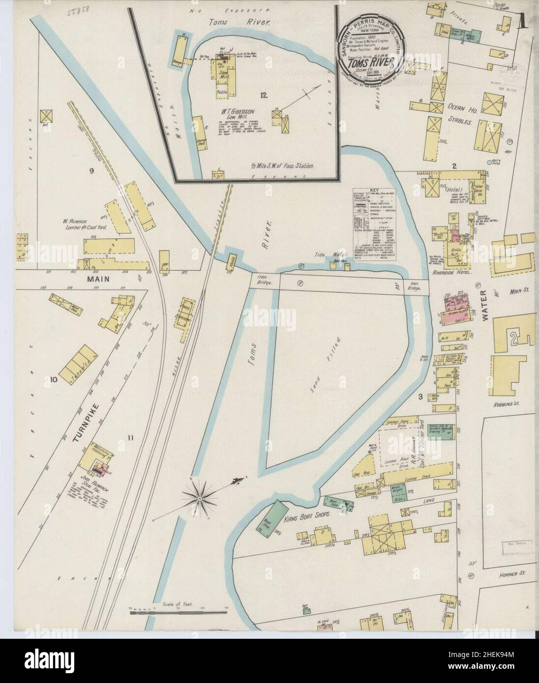 Map of toms river hi-res stock photography and images - Alamy