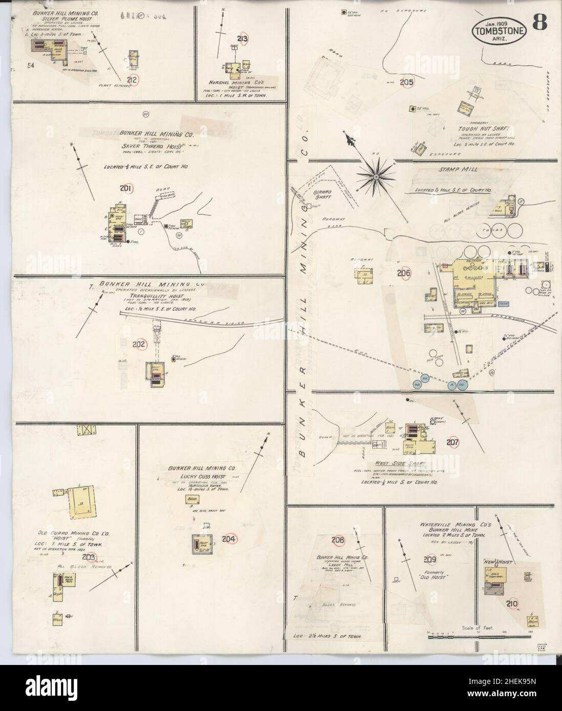 Cochise county map hi-res stock photography and images - Alamy
