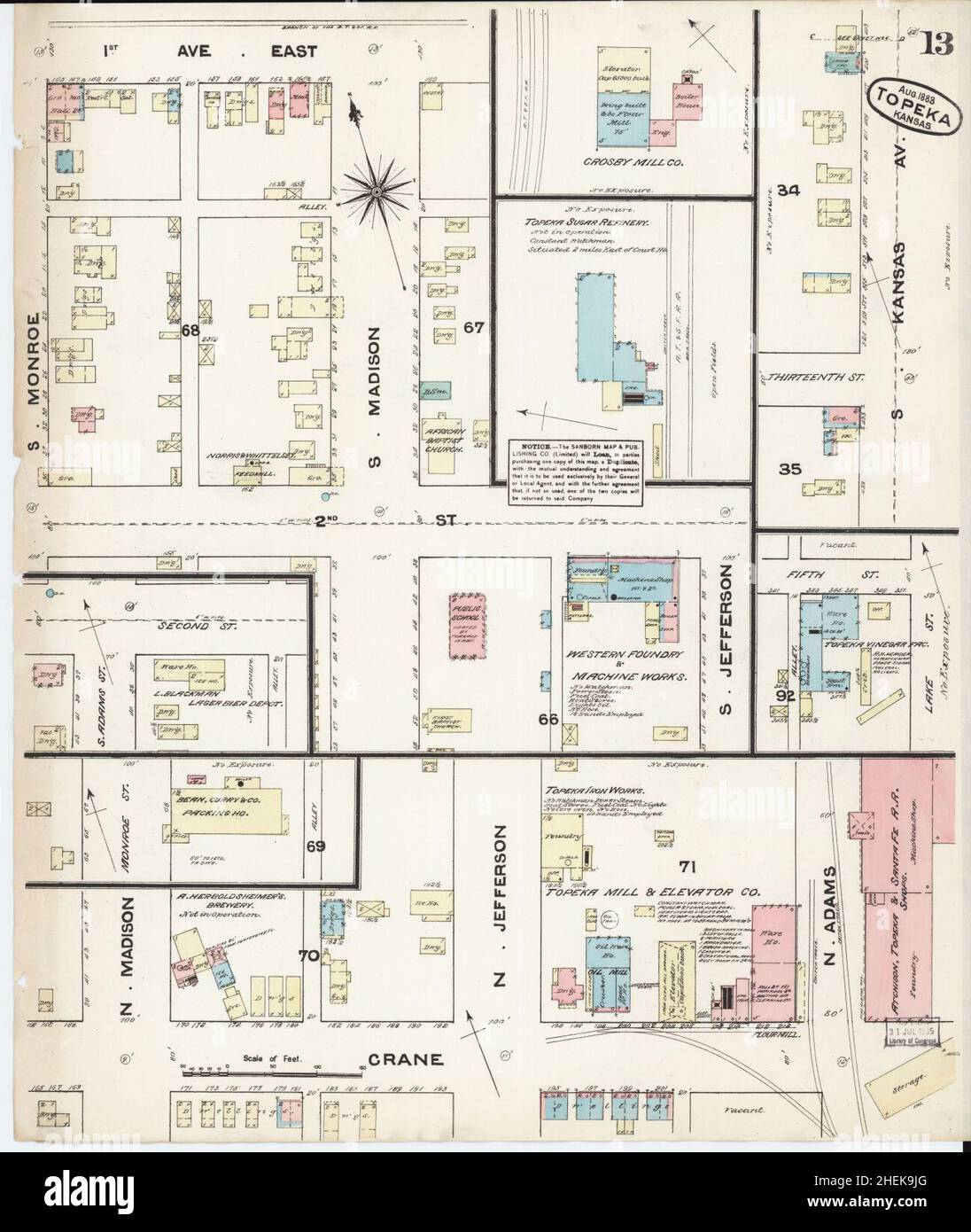 Map of topeka hi-res stock photography and images - Alamy