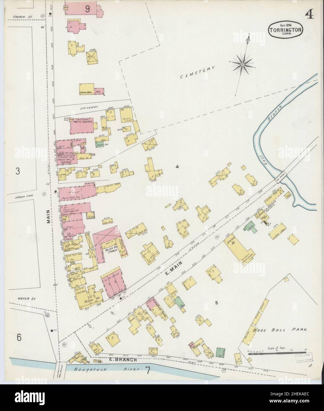 Litchfield county map hi-res stock photography and images - Alamy