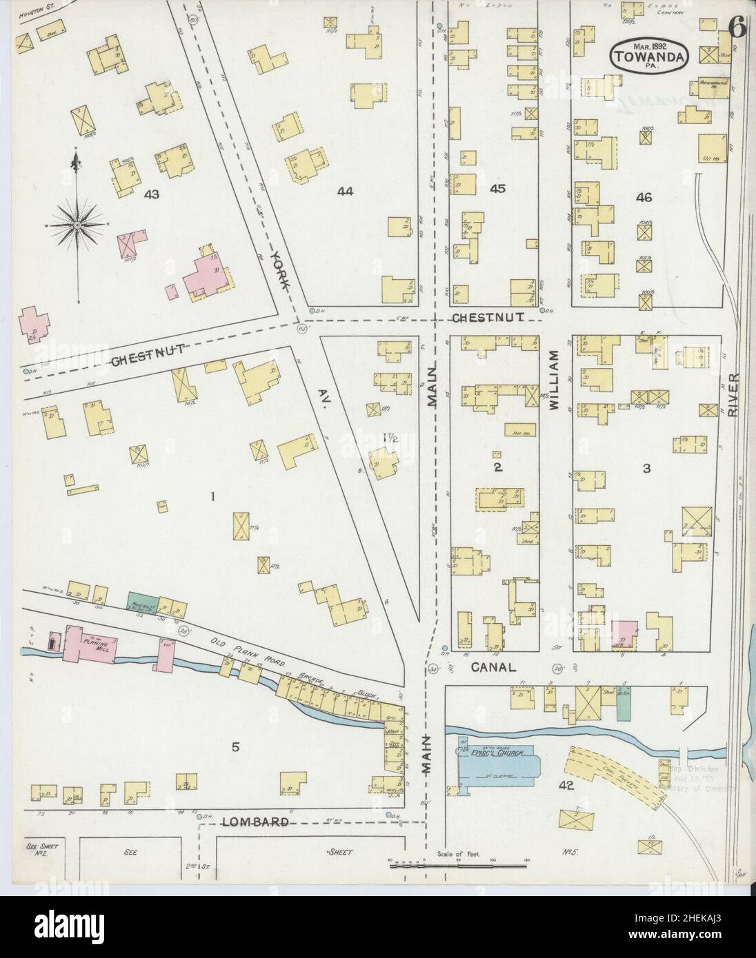 Towanda map hi-res stock photography and images - Alamy