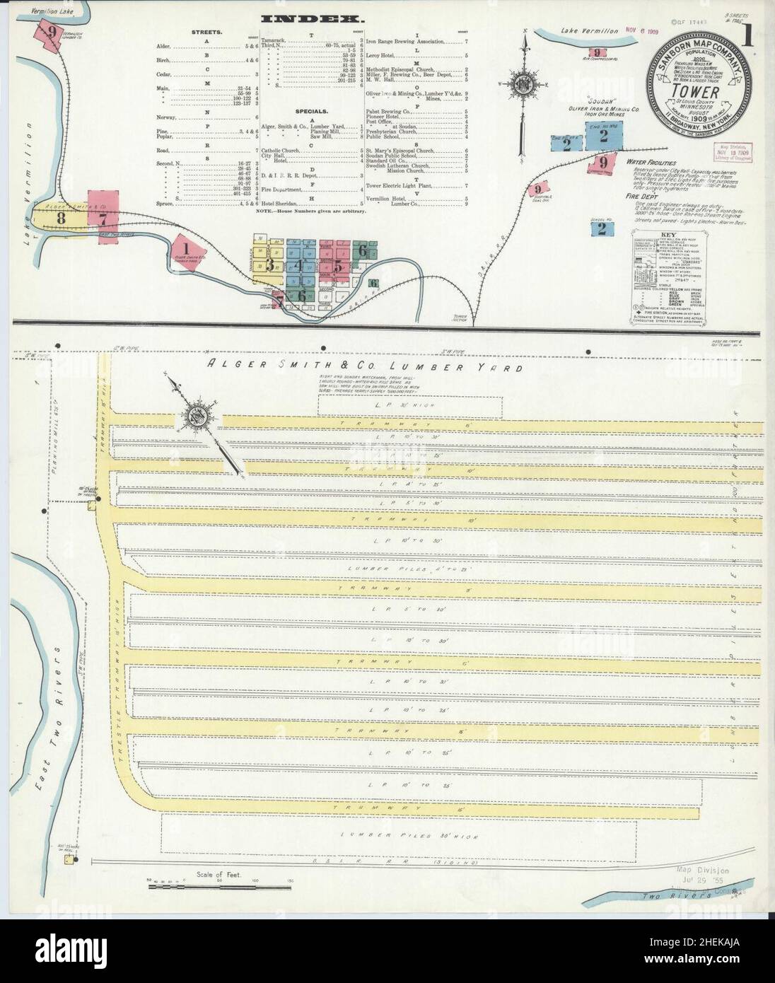 Tower minnesota map hi-res stock photography and images - Alamy