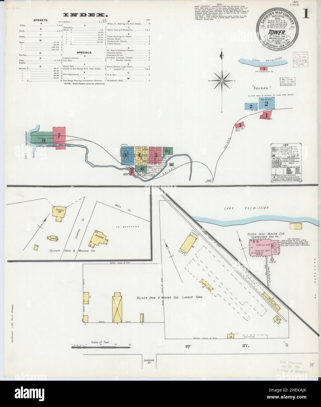 Tower minnesota map hi-res stock photography and images - Alamy