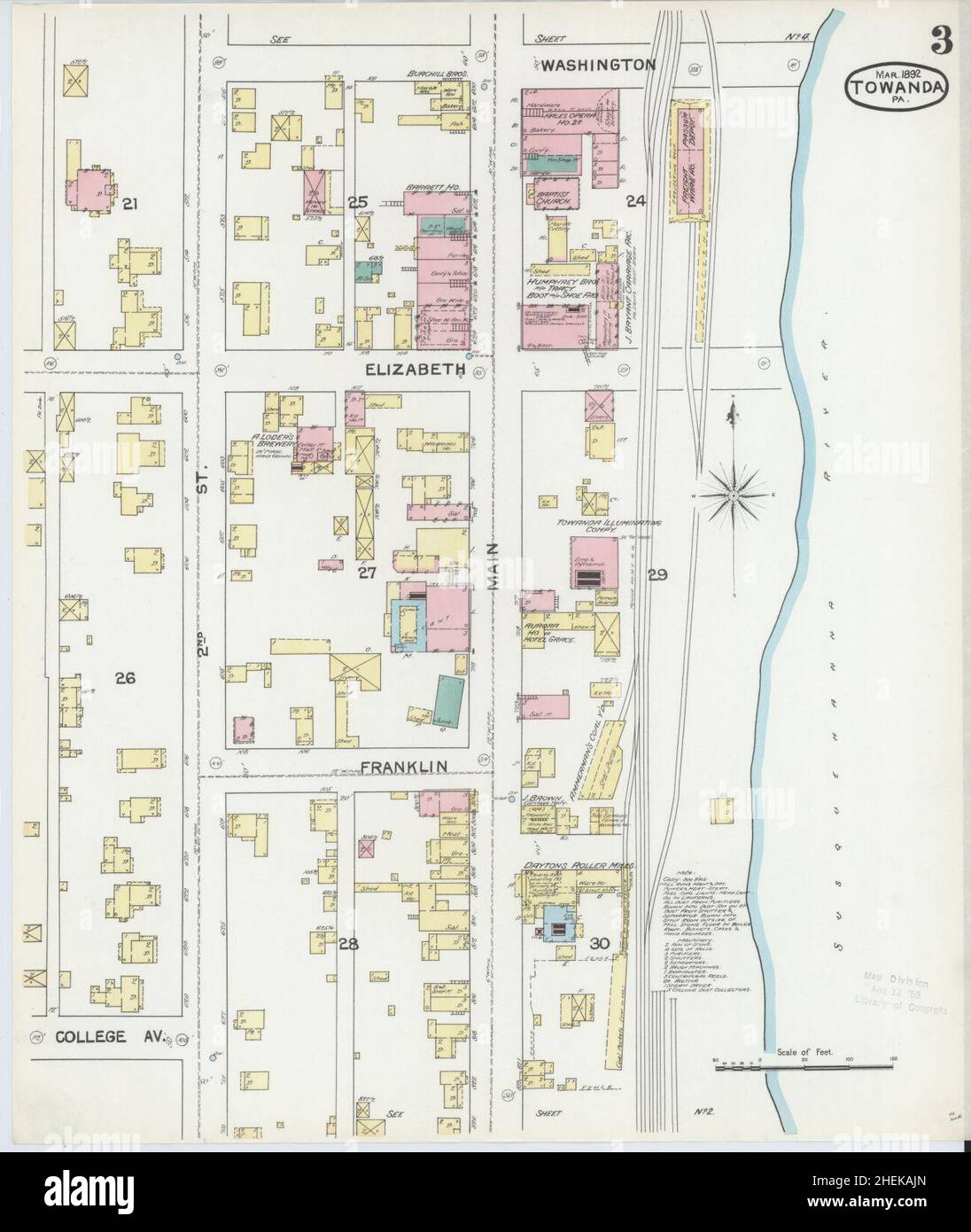 Map of towanda hi-res stock photography and images - Alamy
