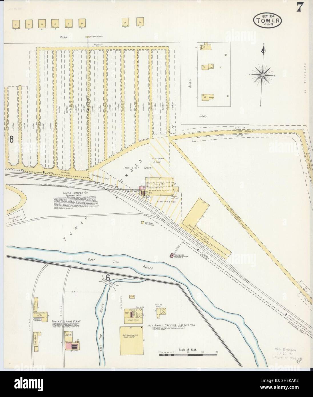 Map of tower minnesota hi-res stock photography and images - Alamy