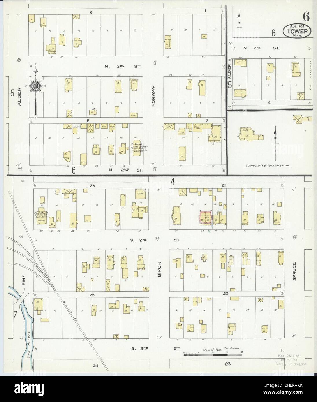 Map of tower minnesota hi-res stock photography and images - Alamy