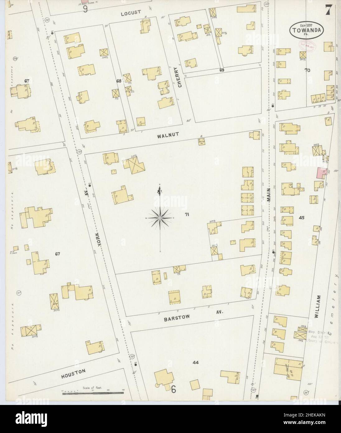 Map of towanda hi-res stock photography and images - Alamy