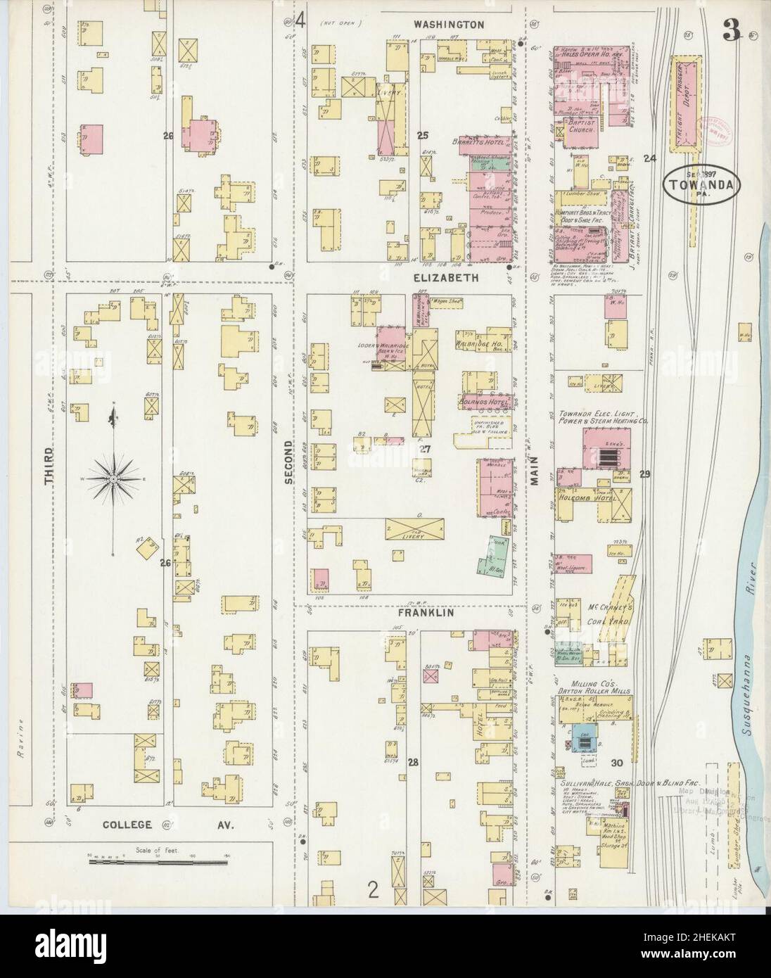 Map of towanda hi-res stock photography and images - Alamy