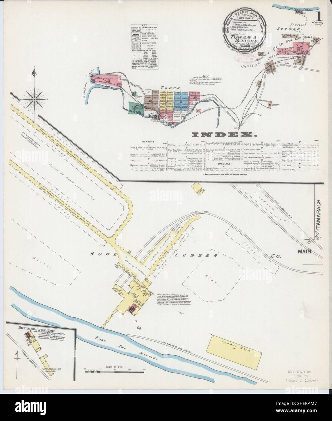 Map of tower minnesota hi-res stock photography and images - Alamy