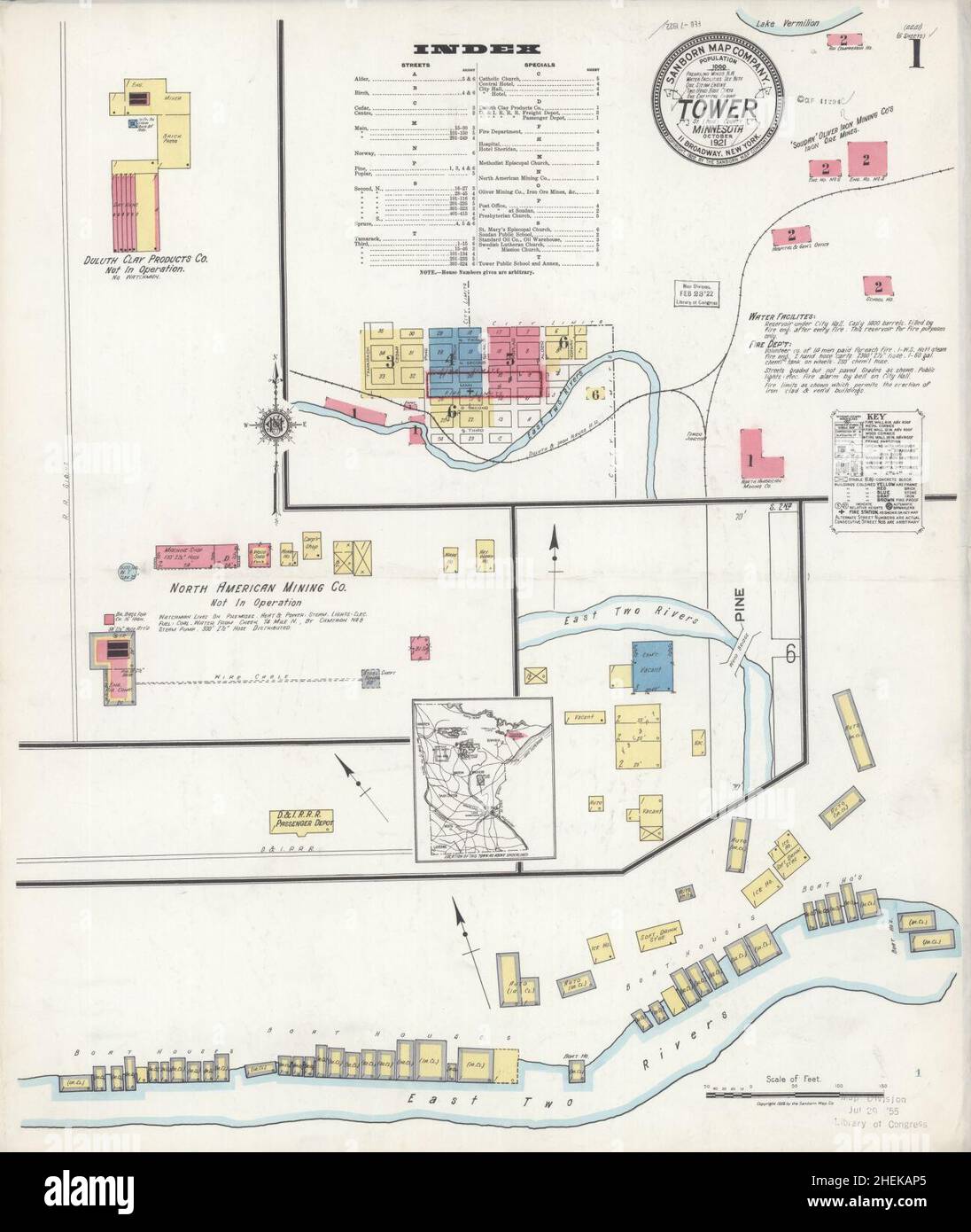 Tower minnesota map hi-res stock photography and images - Alamy