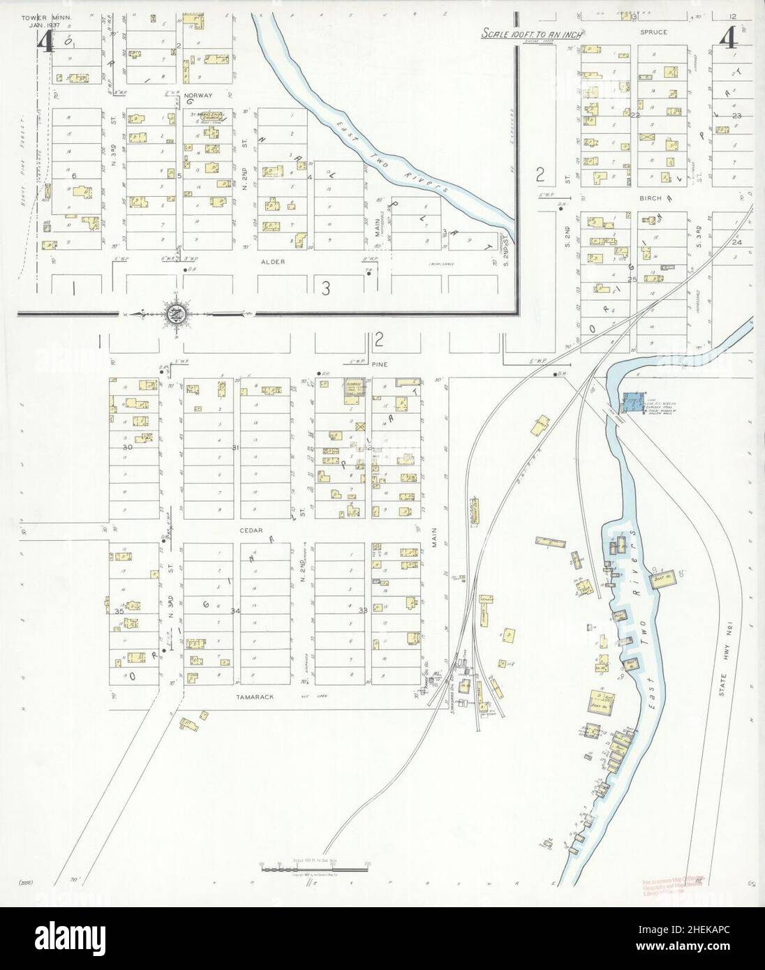 Tower minnesota map hi-res stock photography and images - Alamy