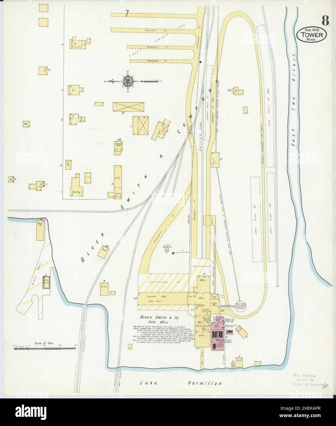 Map of tower minnesota hi-res stock photography and images - Alamy
