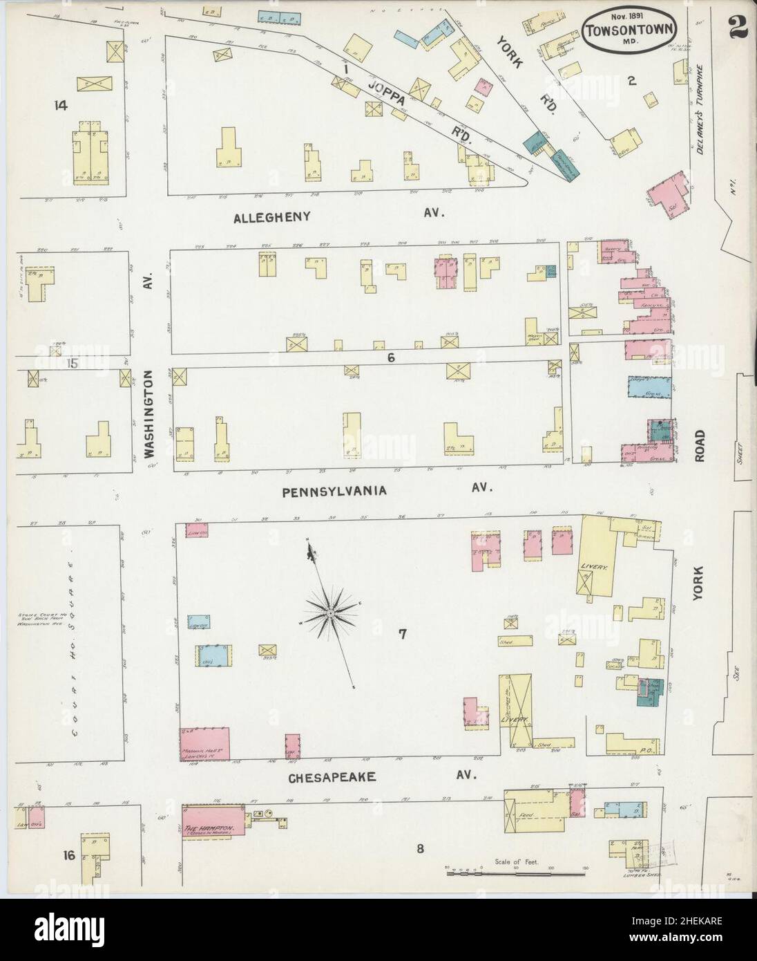 Map of towson hi-res stock photography and images - Alamy