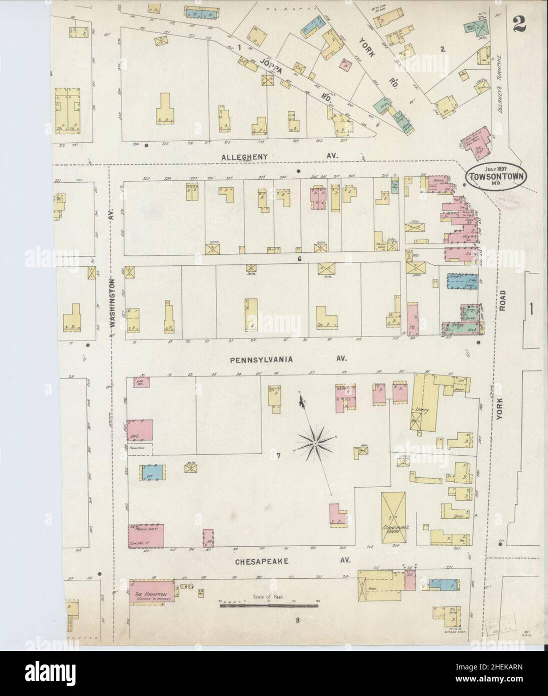 Map of towson hi-res stock photography and images - Alamy