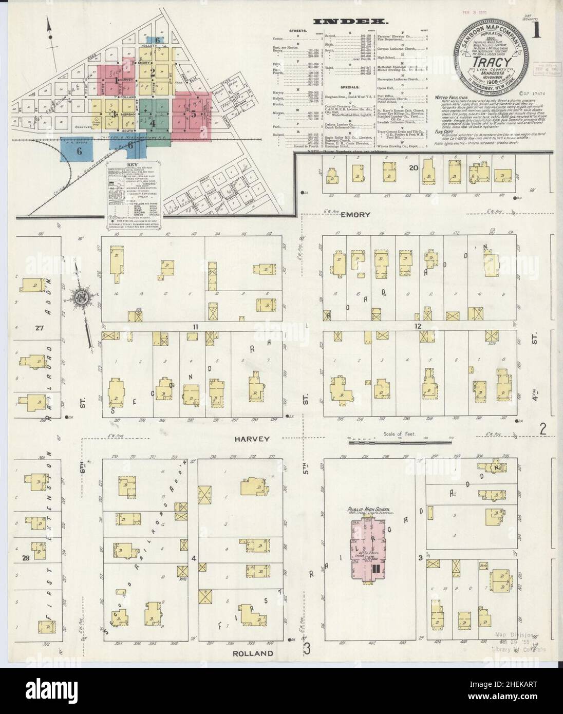 Map of tracy minnesota hi-res stock photography and images - Alamy