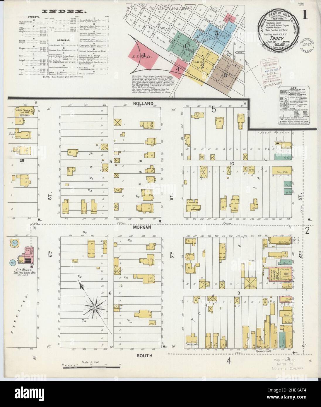Map of tracy minnesota hi-res stock photography and images - Alamy