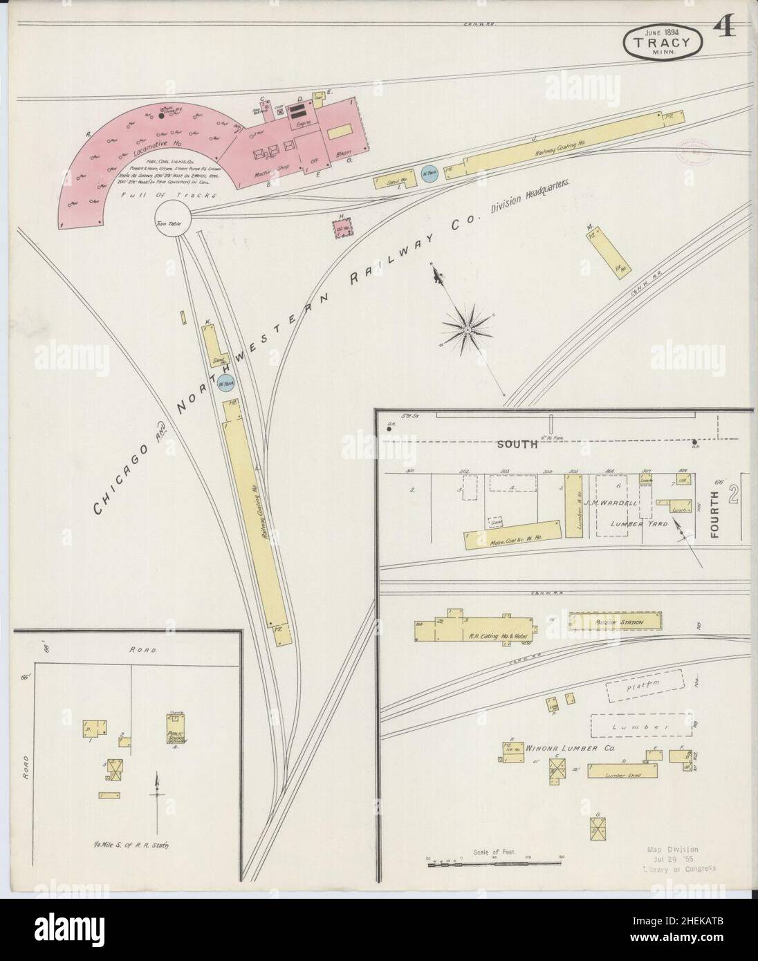 Map of tracy minnesota hi-res stock photography and images - Alamy