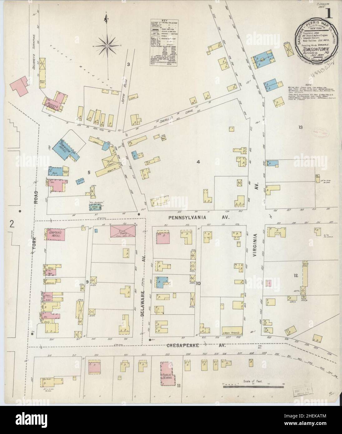 Map of towson hi-res stock photography and images - Alamy