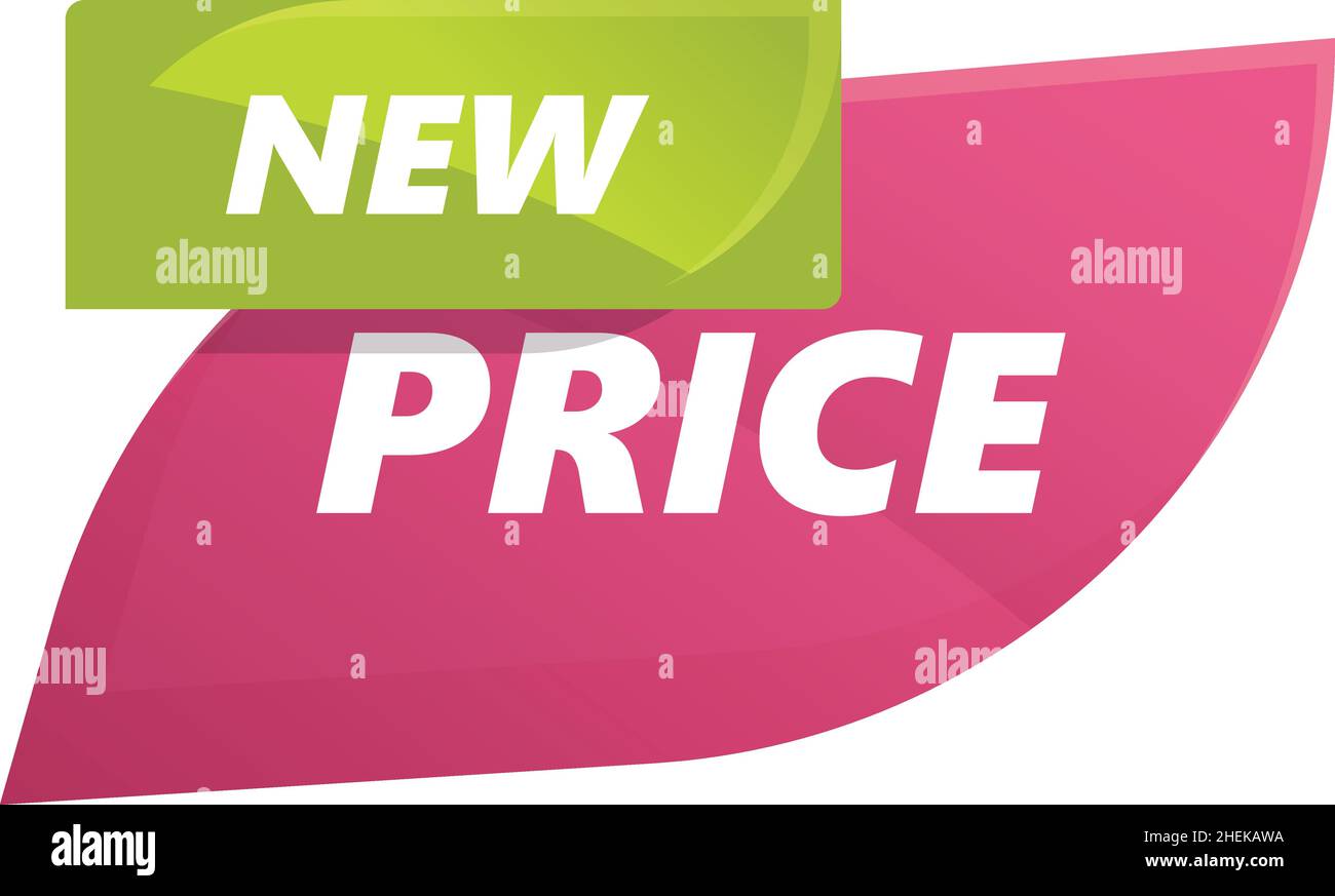 Best new price icon cartoon vector. Sale tag. Badge offer Stock Vector ...