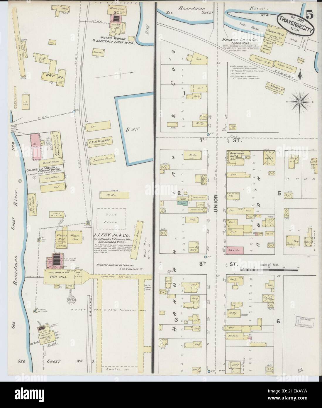 Sanborn Fire Insurance Map from Traverse City, Grand Traverse County ...