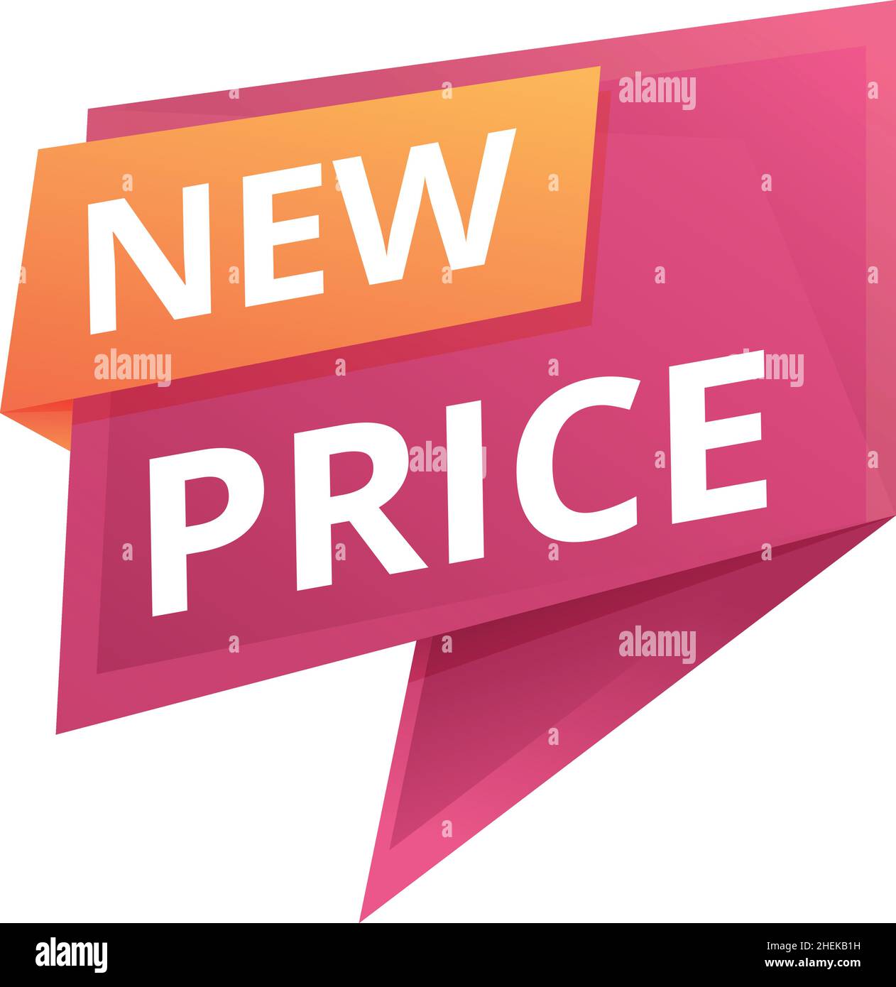 New price poster icon cartoon vector. Sale offer. Sticker badge Stock ...