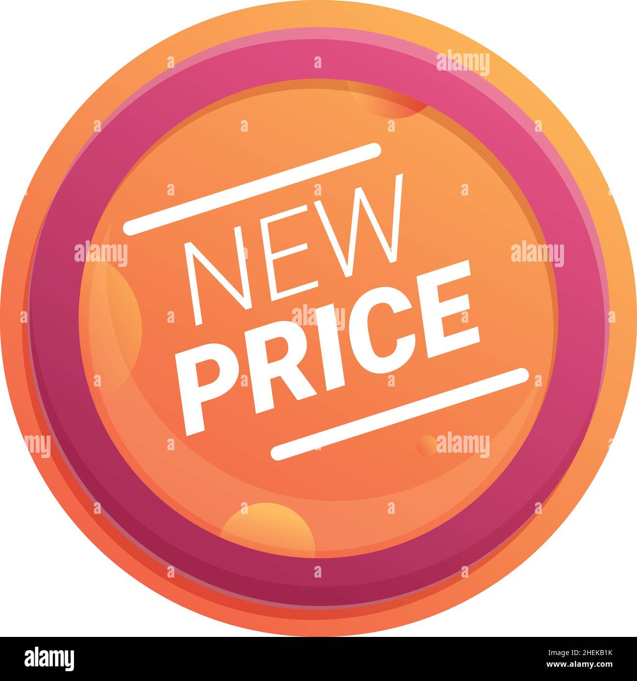 Round new price icon cartoon vector. Sale badge. Tag label Stock Vector ...