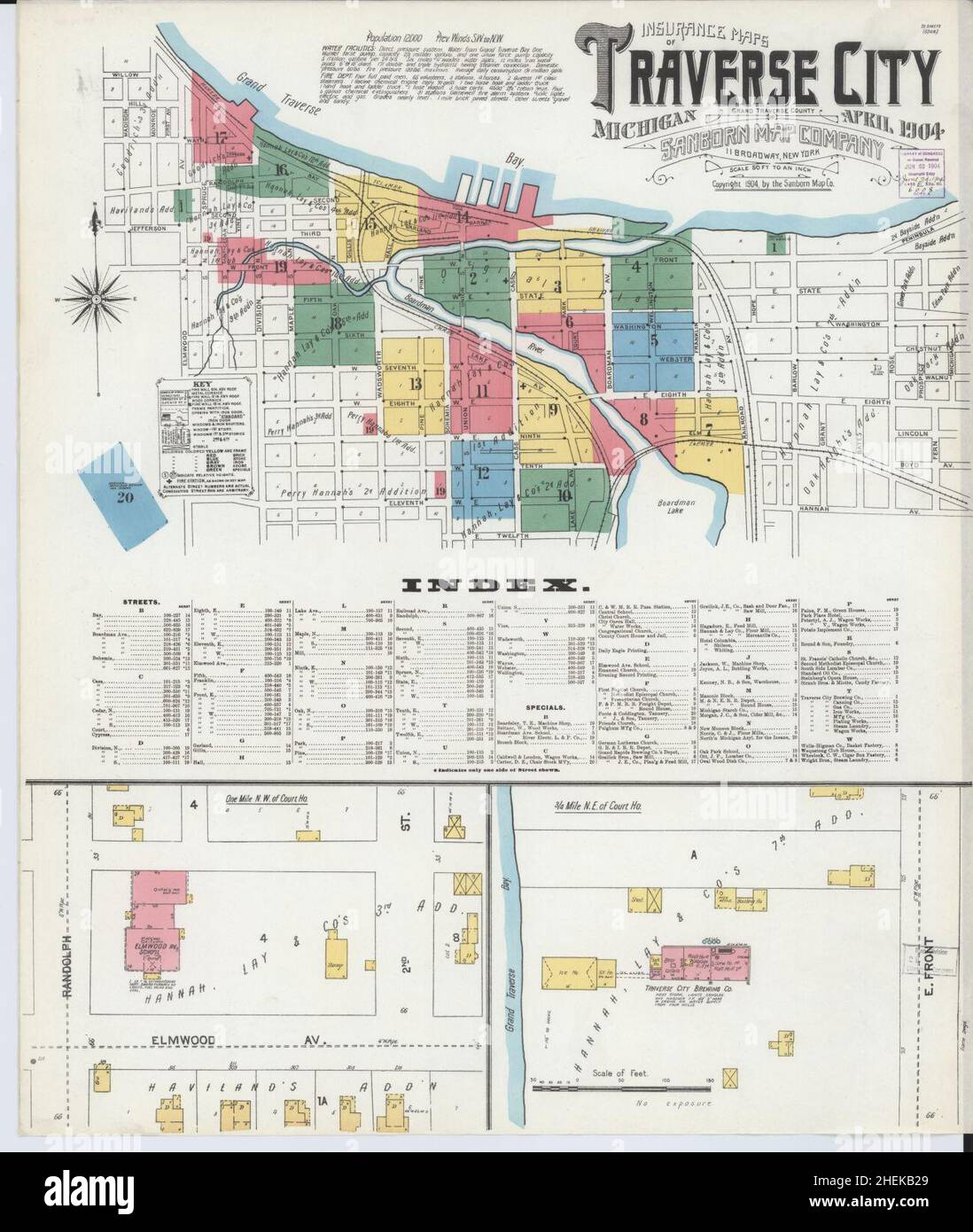 Sanborn Fire Insurance Map from Traverse City, Grand Traverse County ...