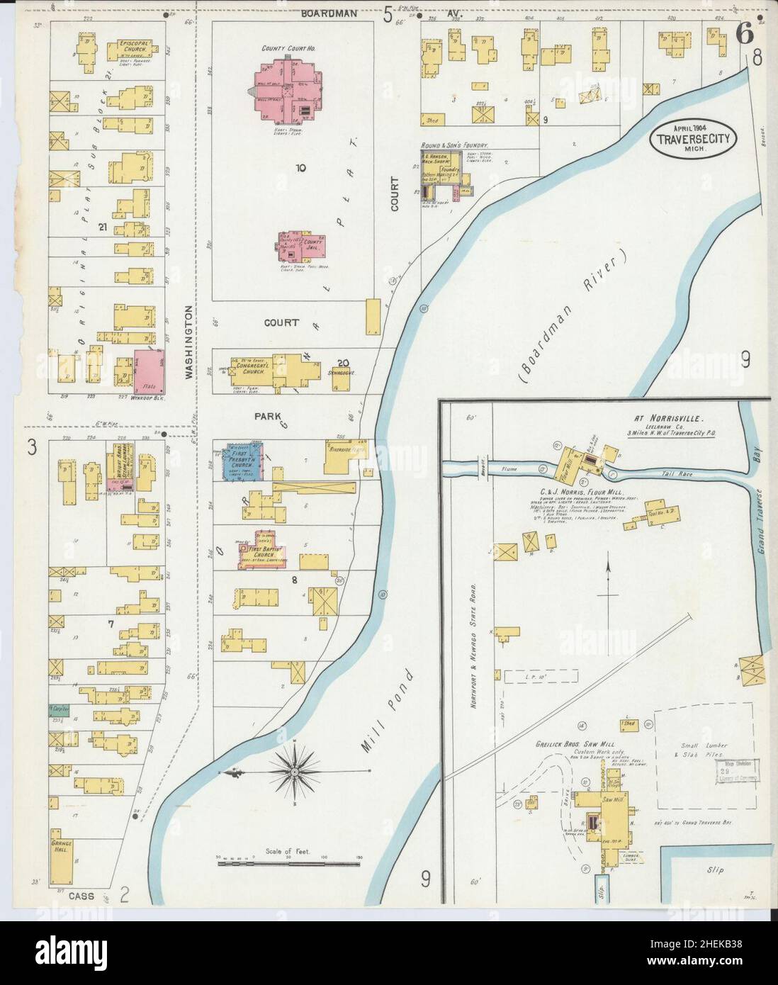 Sanborn Fire Insurance Map from Traverse City, Grand Traverse County ...