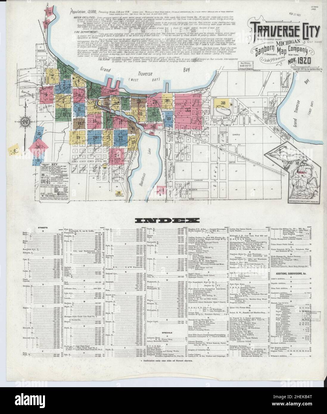 Sanborn Fire Insurance Map from Traverse City, Grand Traverse County ...