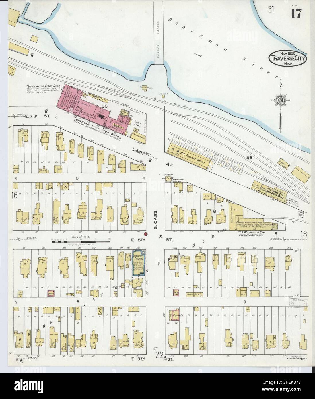 Sanborn Fire Insurance Map from Traverse City, Grand Traverse County ...