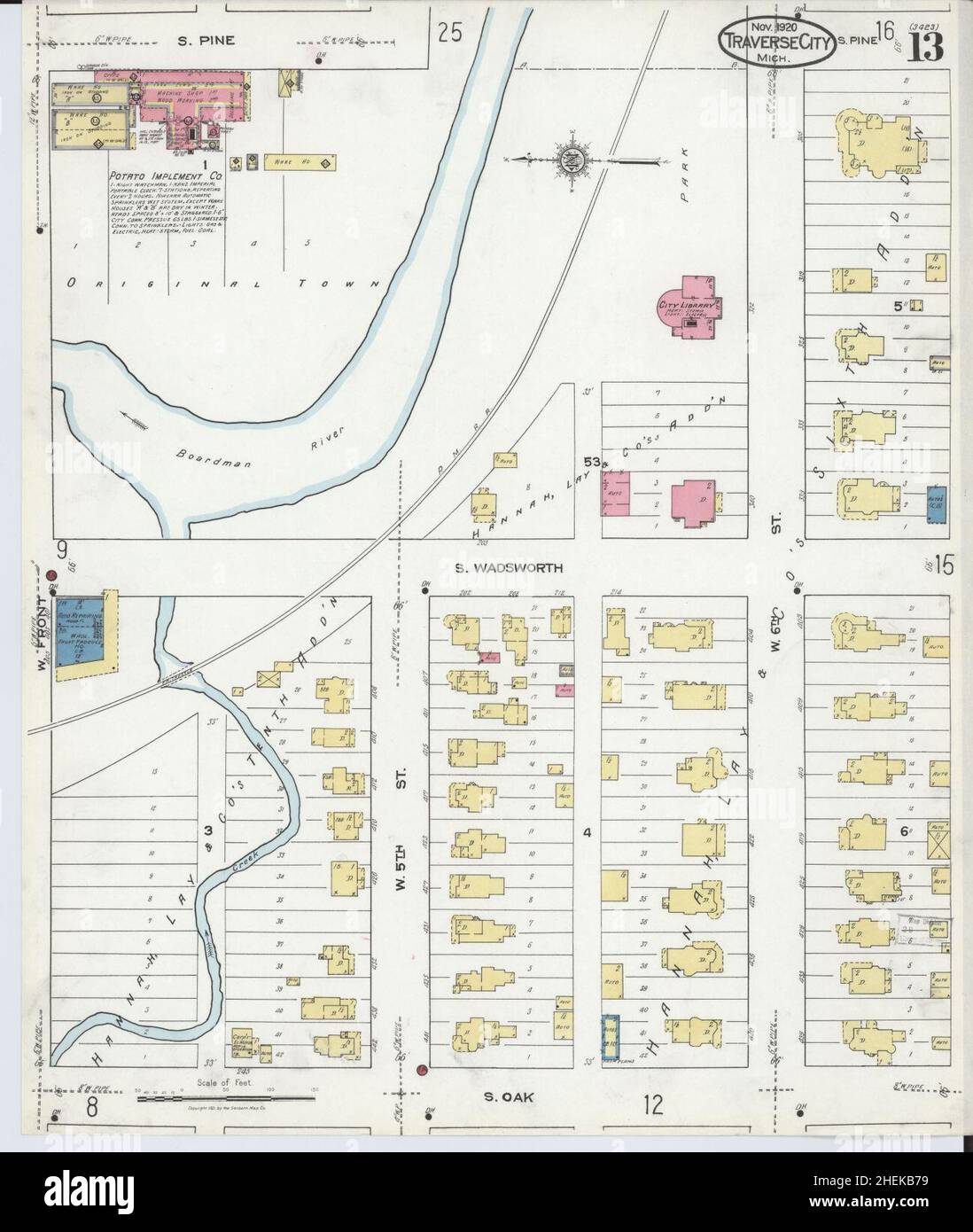 Sanborn Fire Insurance Map from Traverse City, Grand Traverse County ...