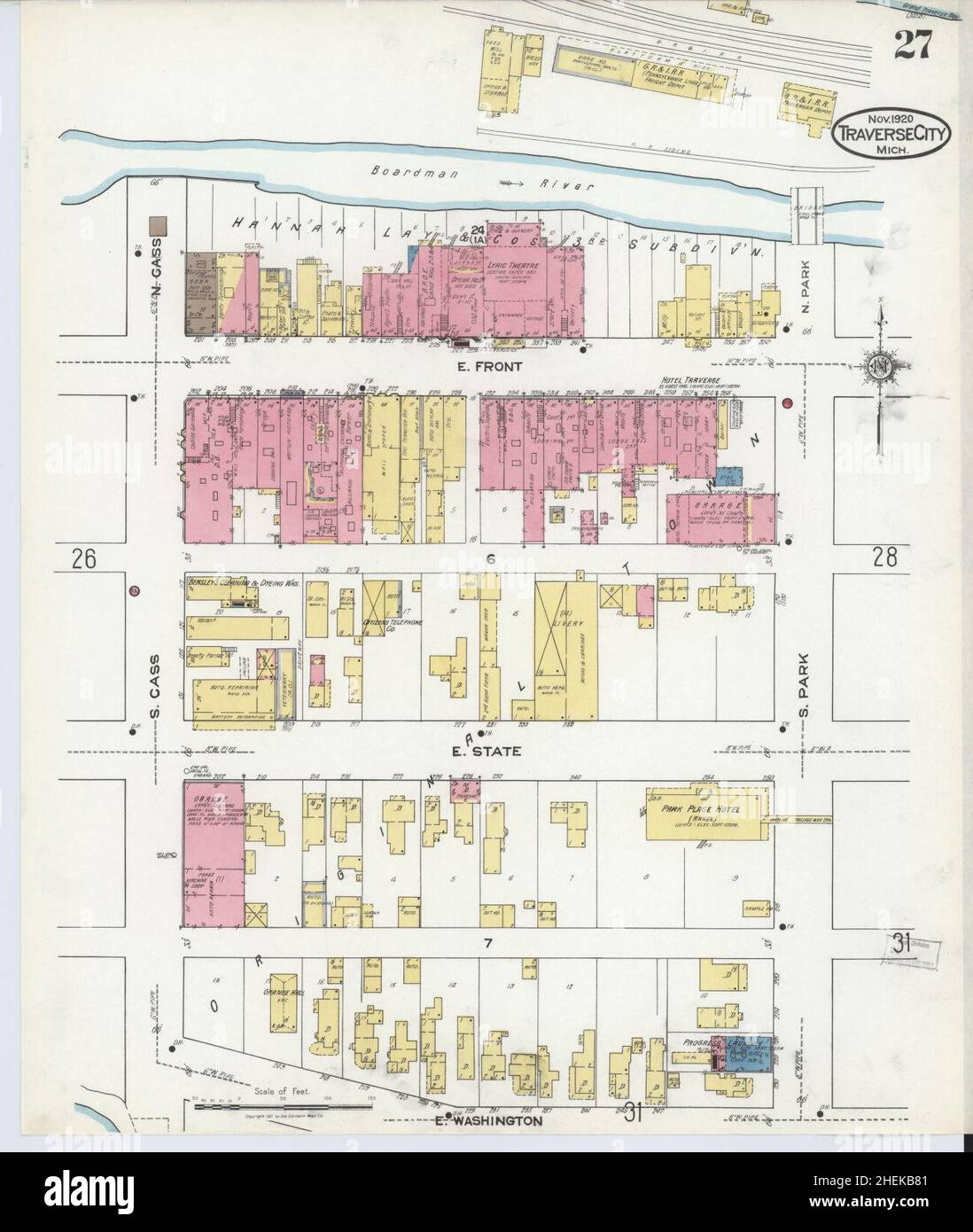 Sanborn Fire Insurance Map from Traverse City, Grand Traverse County ...