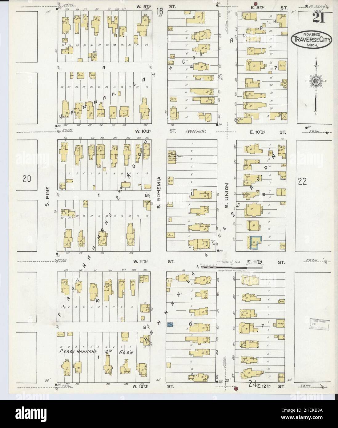 Sanborn Fire Insurance Map from Traverse City, Grand Traverse County ...