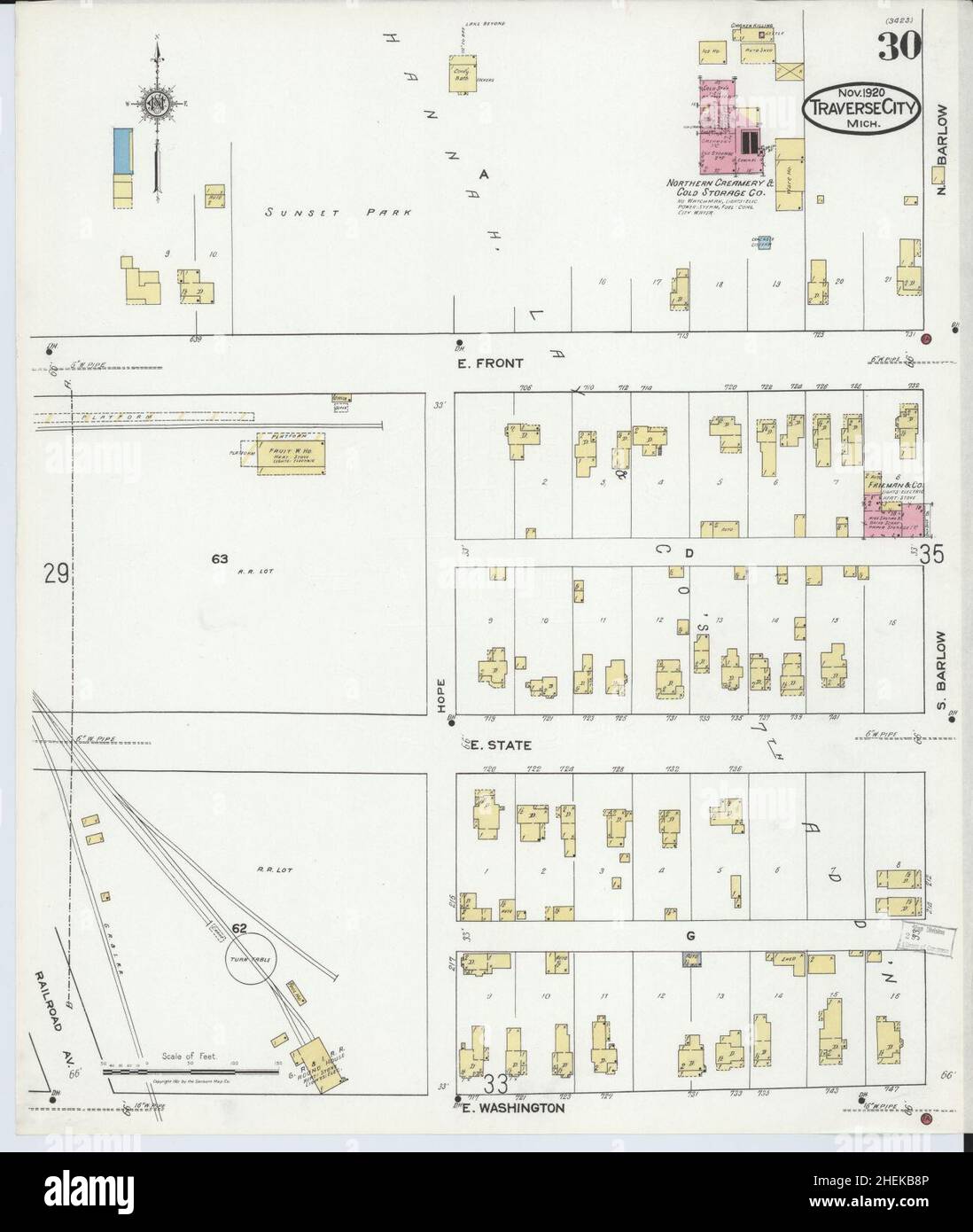 Sanborn Fire Insurance Map from Traverse City, Grand Traverse County ...