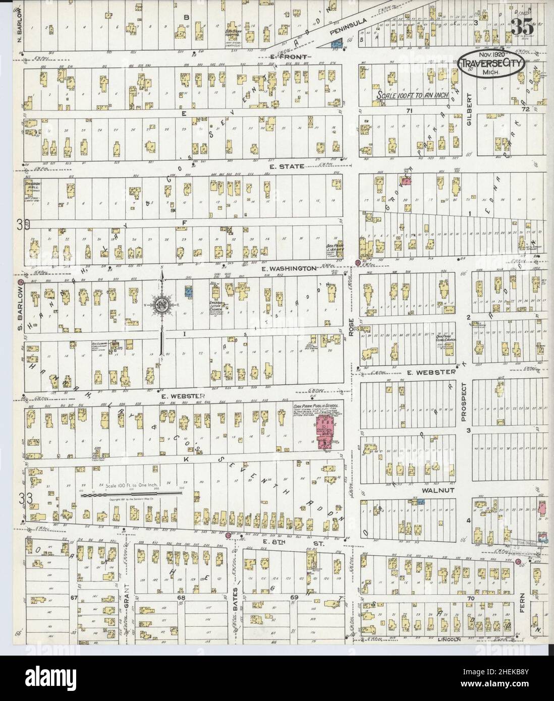 Sanborn Fire Insurance Map from Traverse City, Grand Traverse County ...