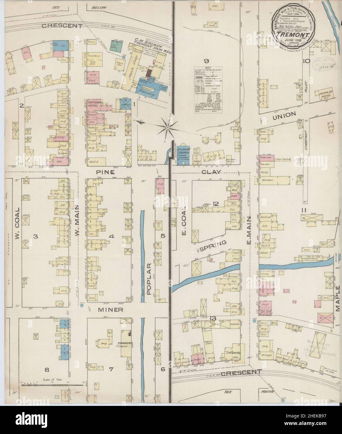 Sanborn Fire Insurance Map from Tremont, Schuylkill County ...