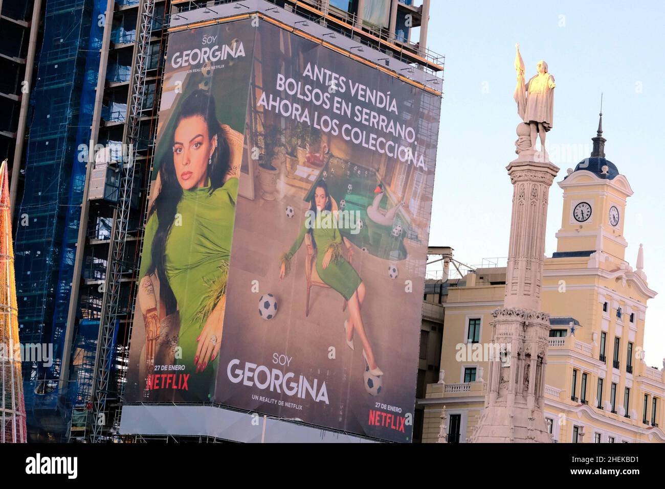 Masdrid, Spain. 11th Jan, 2022. Billboard Georgina Rodriguez to promote ...