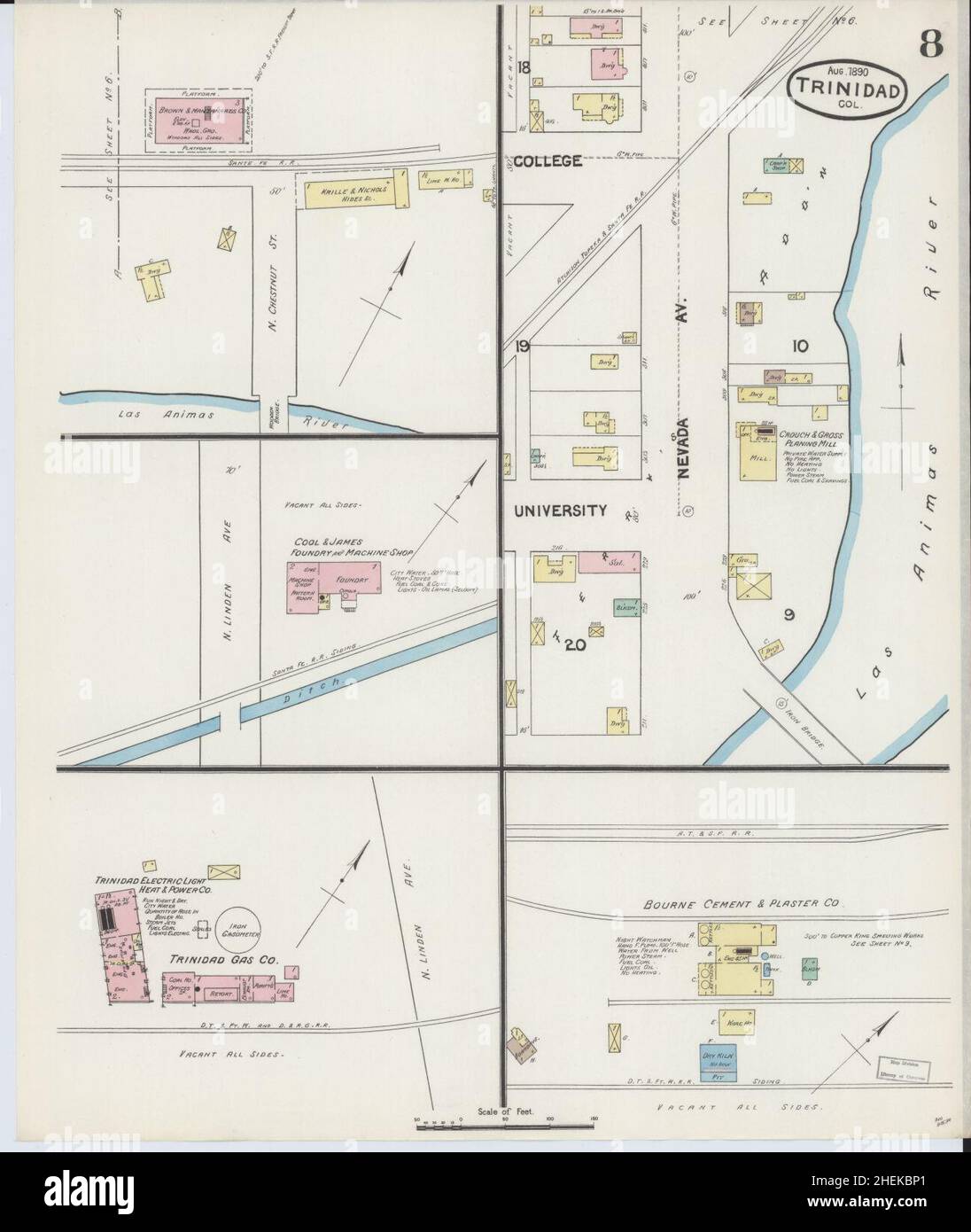Las animas colorado map hi-res stock photography and images - Alamy
