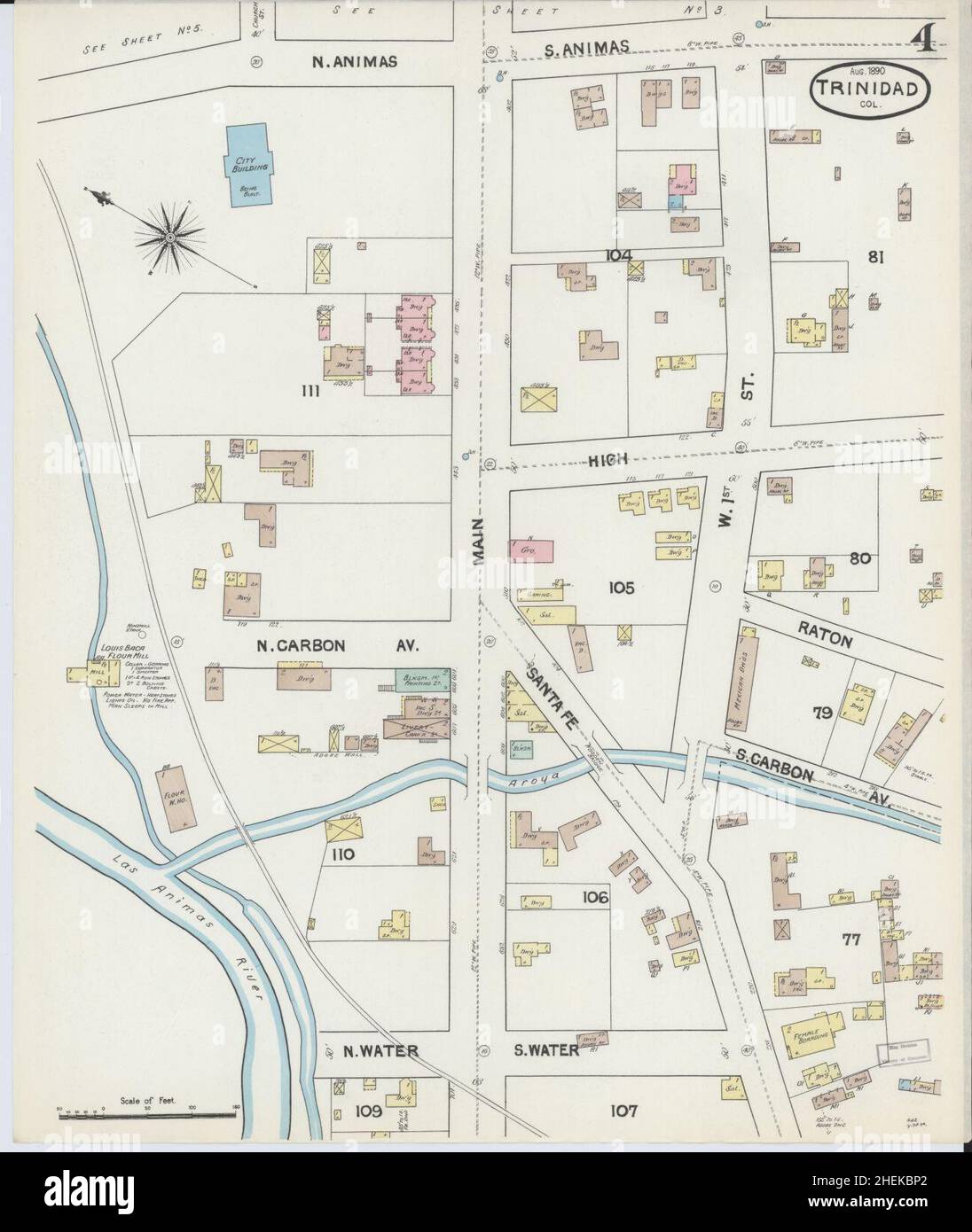 Las animas colorado map hi-res stock photography and images - Alamy