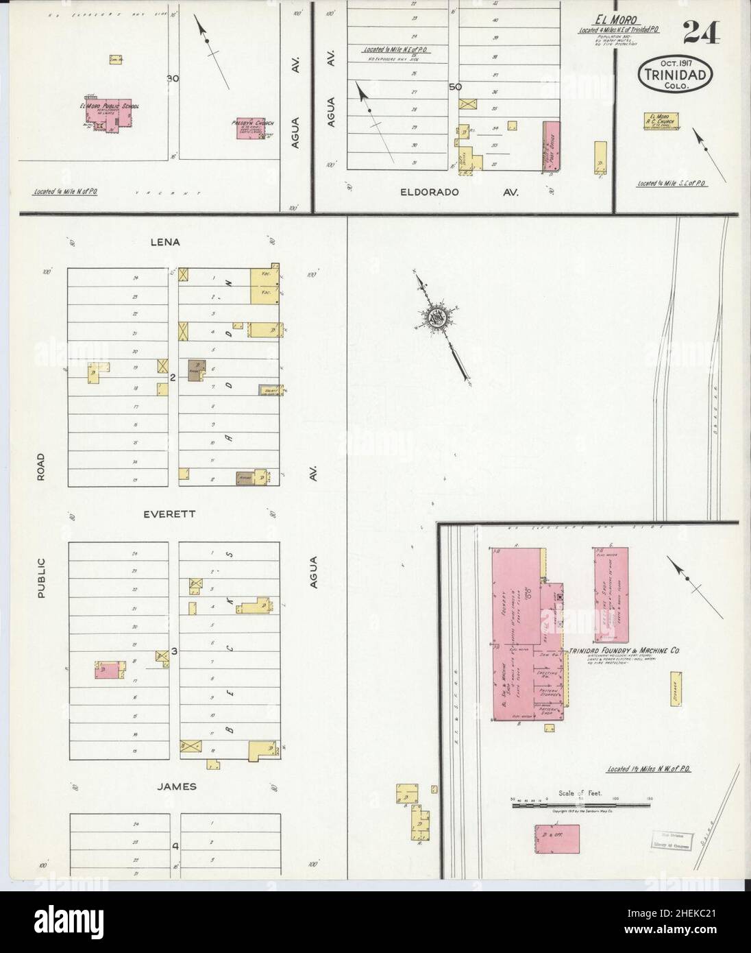 Las animas colorado map hi-res stock photography and images - Alamy