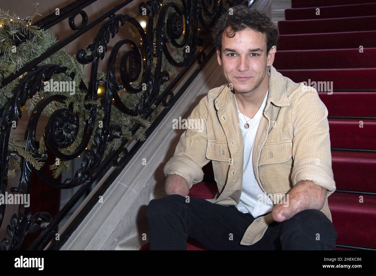Paris, France, January 11, 2022. Theo Curin attending the Festival de ...