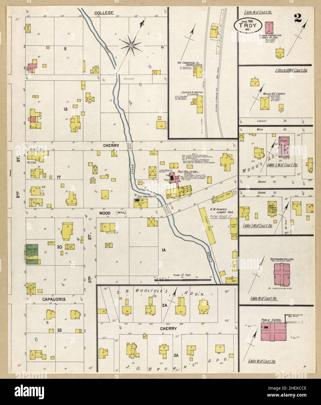 Troy missouri map hi-res stock photography and images - Alamy