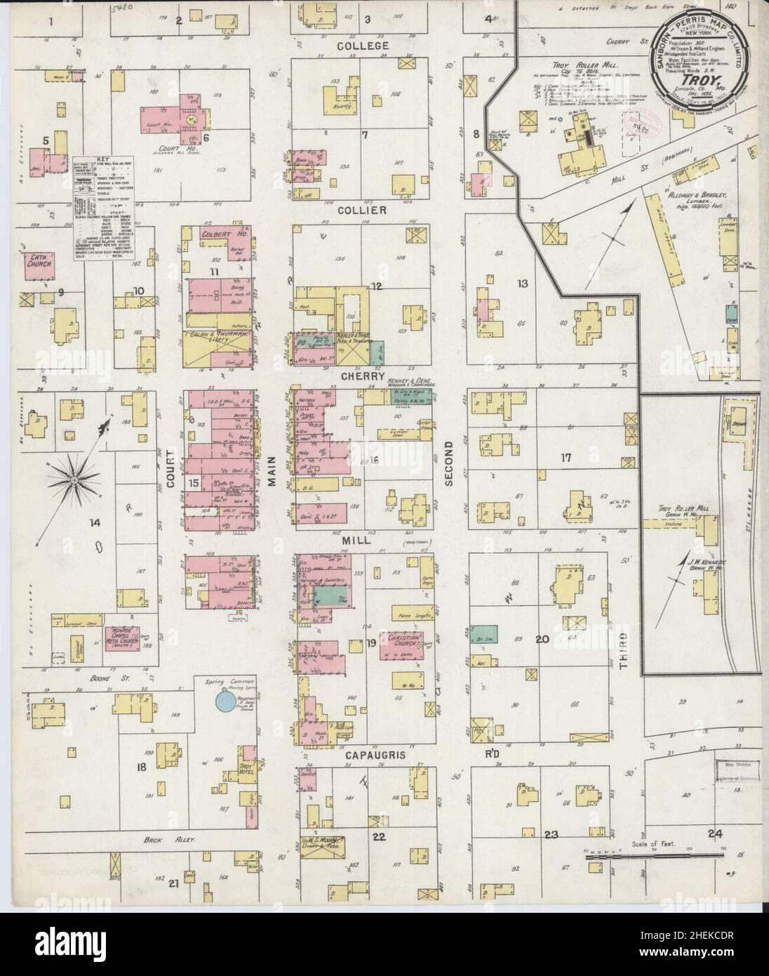 Troy missouri map hi-res stock photography and images - Alamy