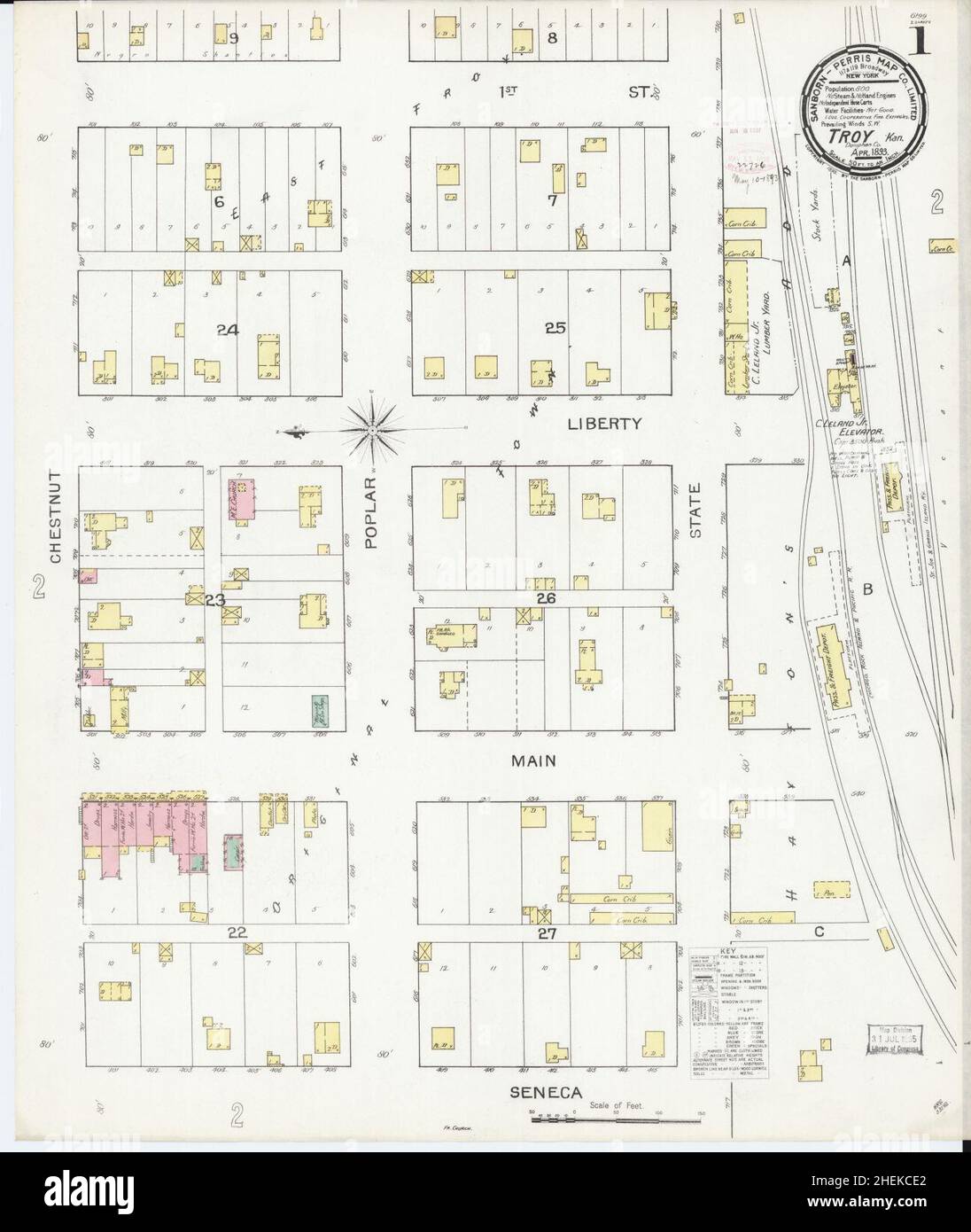 Troy kansas map hi-res stock photography and images - Alamy