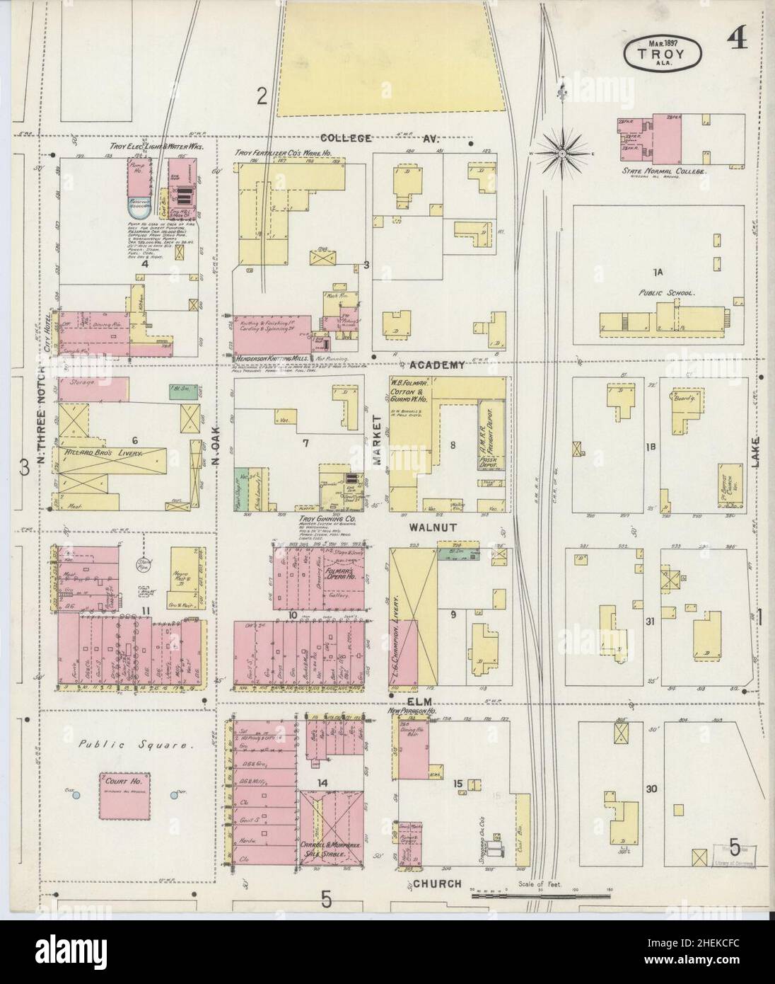 Troy alabama map hi-res stock photography and images - Alamy