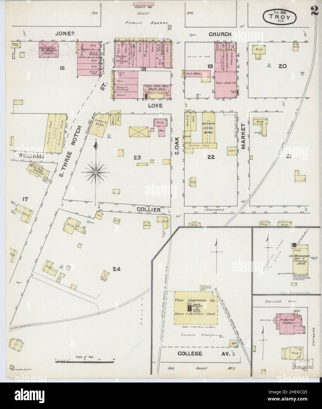 Troy alabama map hi-res stock photography and images - Alamy