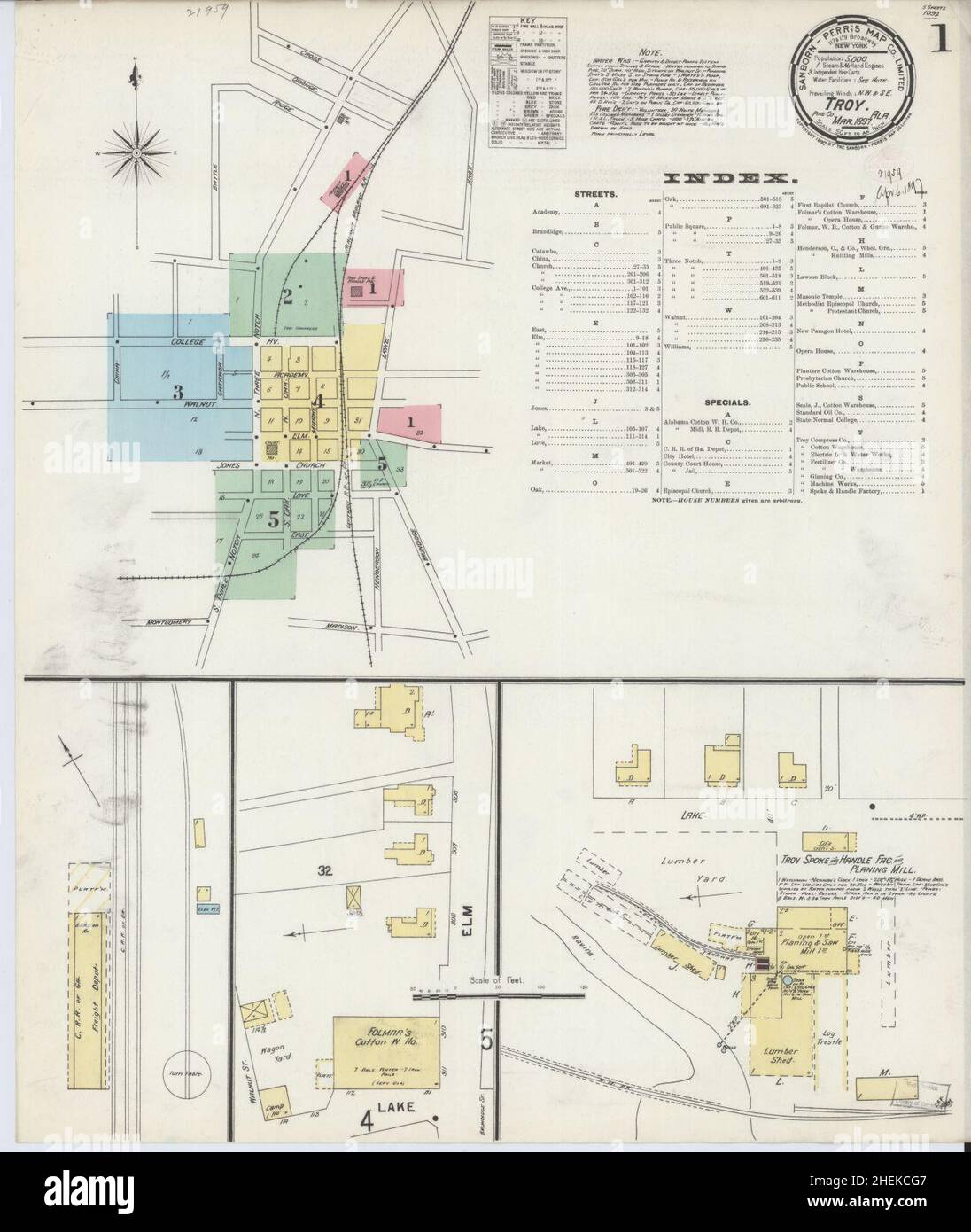 Troy alabama map hi-res stock photography and images - Alamy