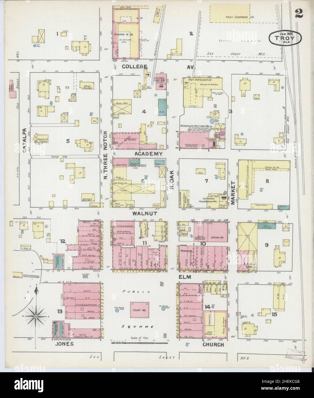 Troy alabama map hi-res stock photography and images - Alamy