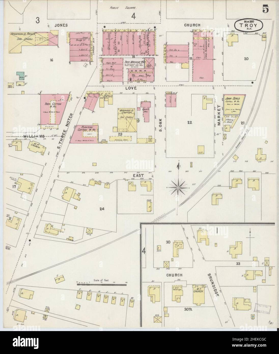 Troy alabama map hi-res stock photography and images - Alamy