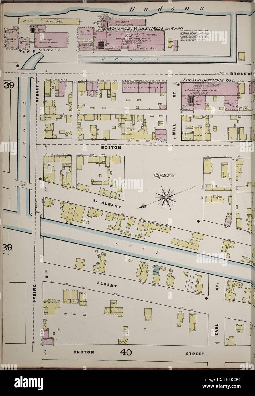 Map of troy new york hi-res stock photography and images - Alamy